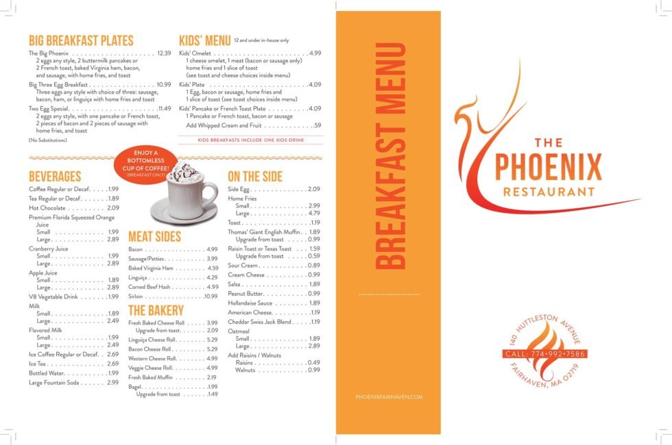 MENU - The Phoenix Restaurant